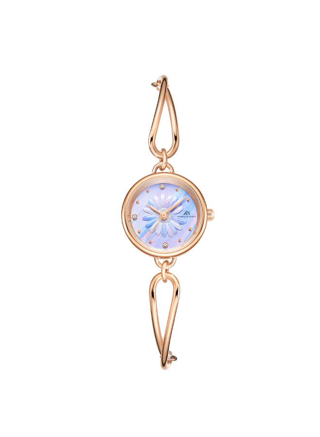 Kenneth Scott PC21 Movement Analogue Display K23505-RBKL Watch, Rose Gold